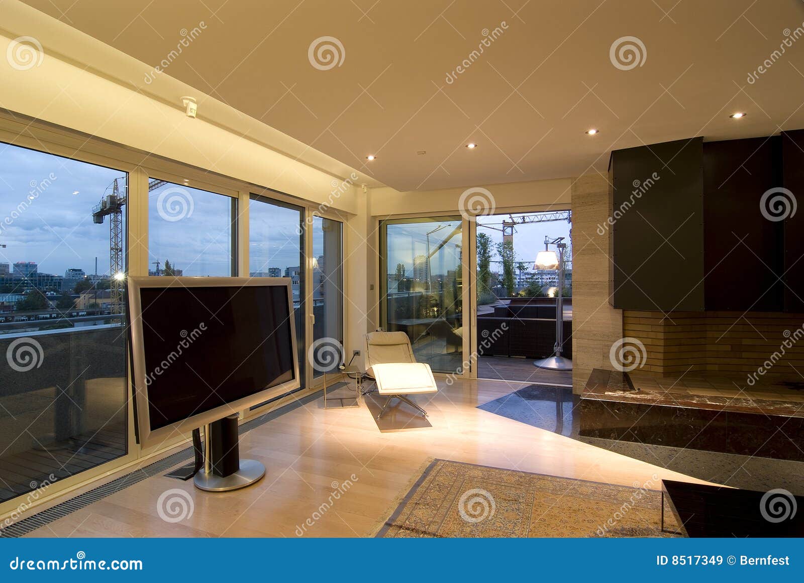 Contemporary loft hall stock image. Image of hall, design - 8517349