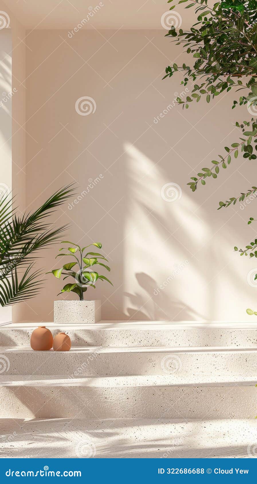 Contemporary Mockup Scene with a Focus on Simplicity. Stock ...