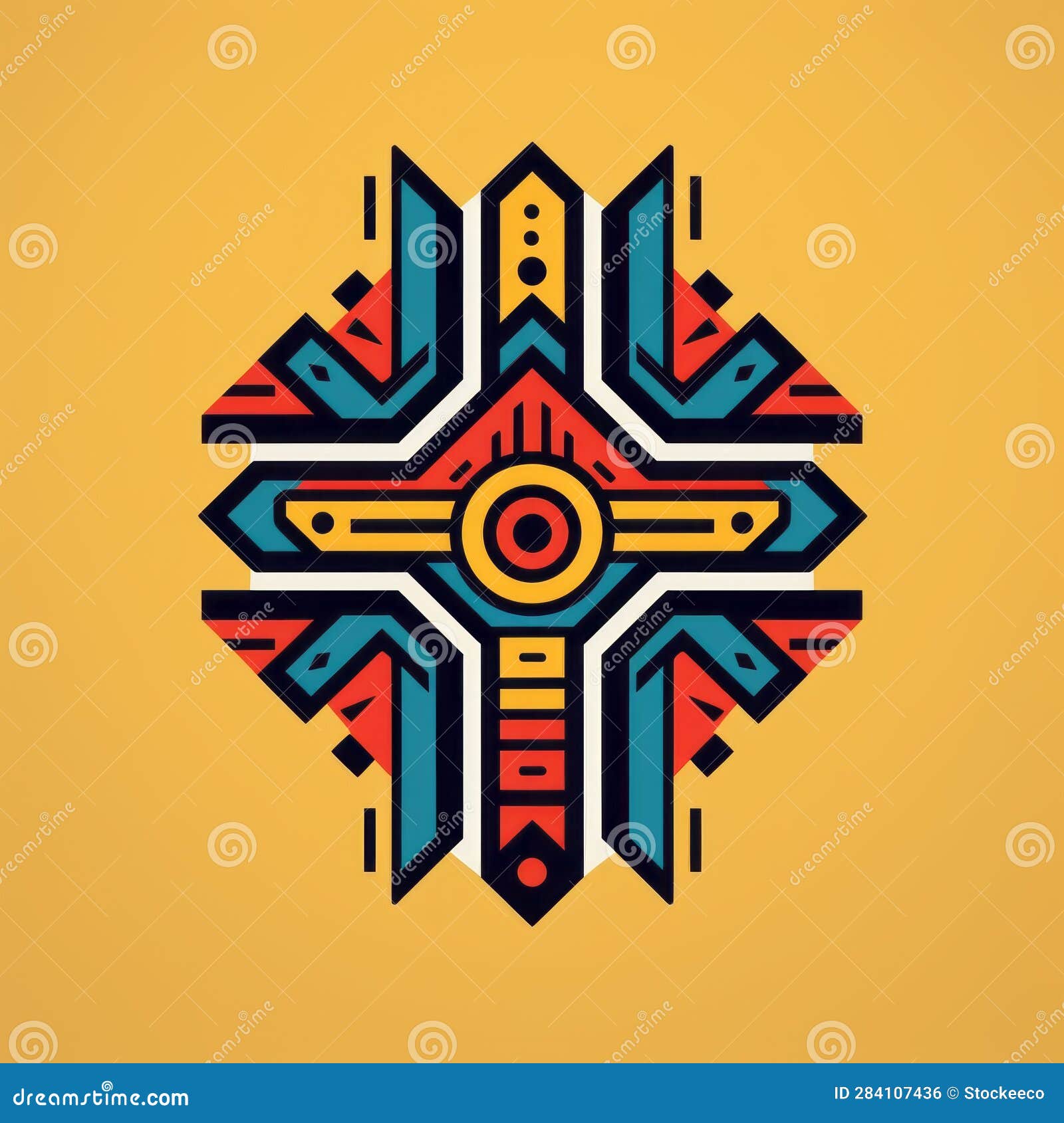 Contemporary Ndebele Print Logo with Bold and Playful Font Stock ...