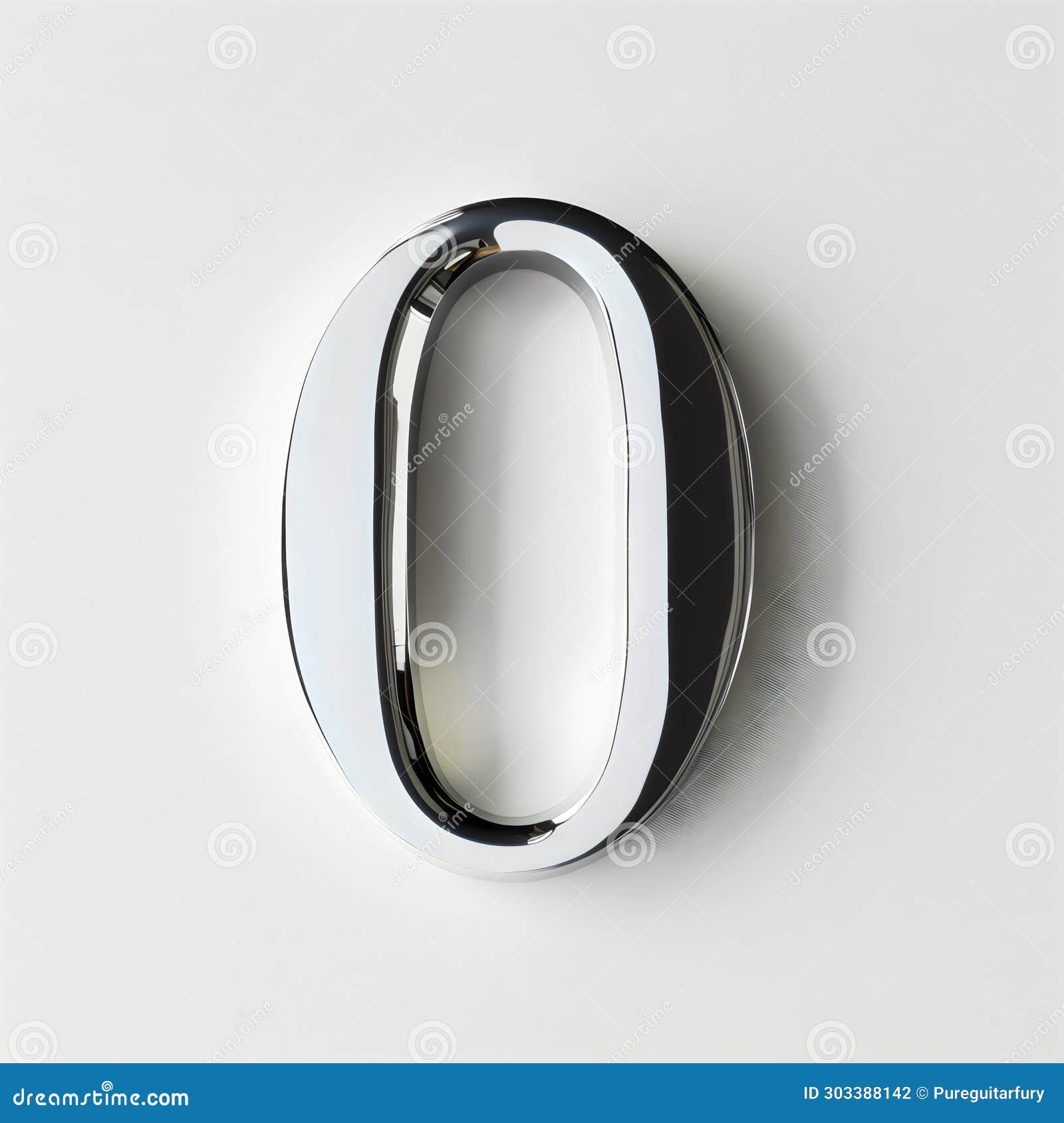 Contemporary Number 0 stock illustration. Illustration of alloy - 303388142