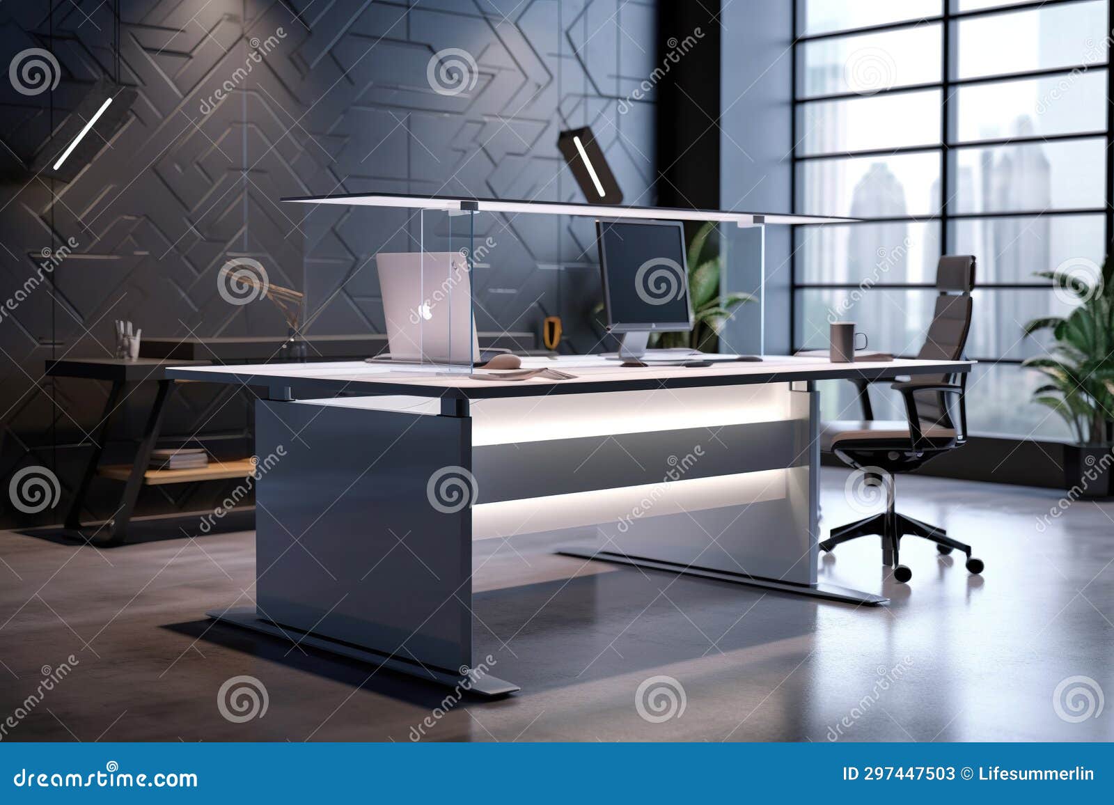 Contemporary Office Spaces, Stylish and Functional. Stock Image - Image ...