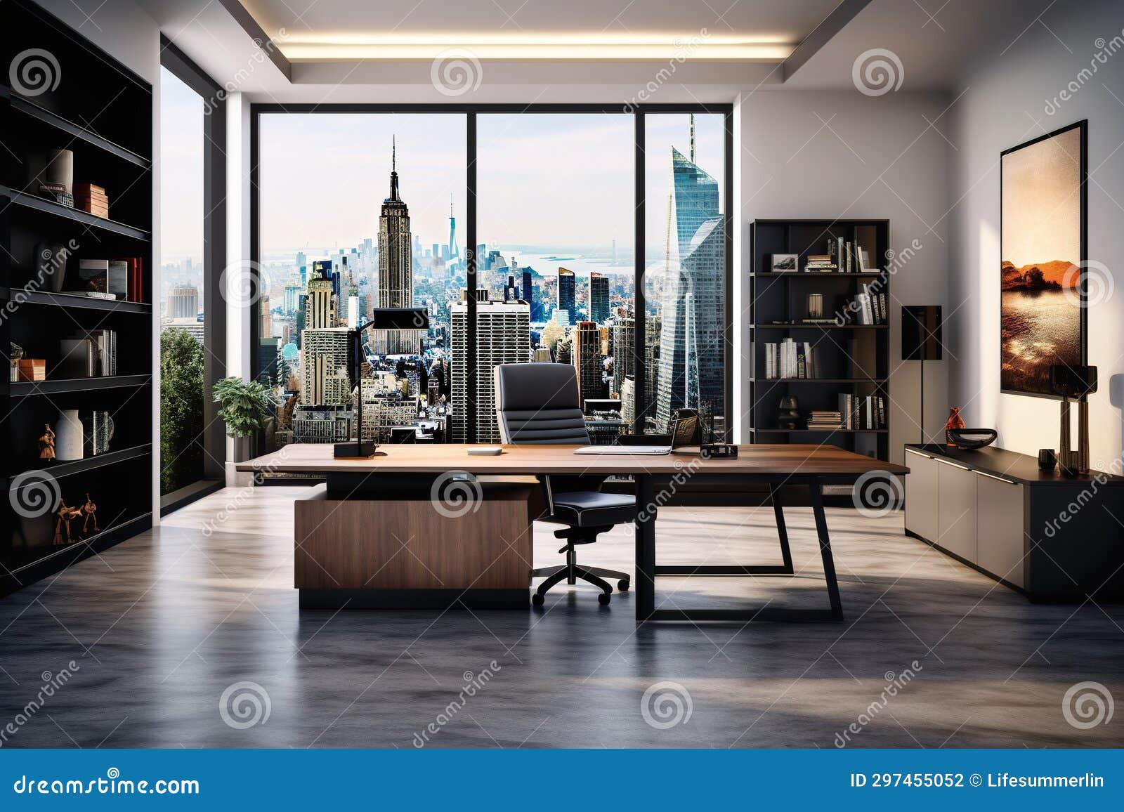 Contemporary Office Spaces, Stylish and Functional. Stock Photo - Image ...
