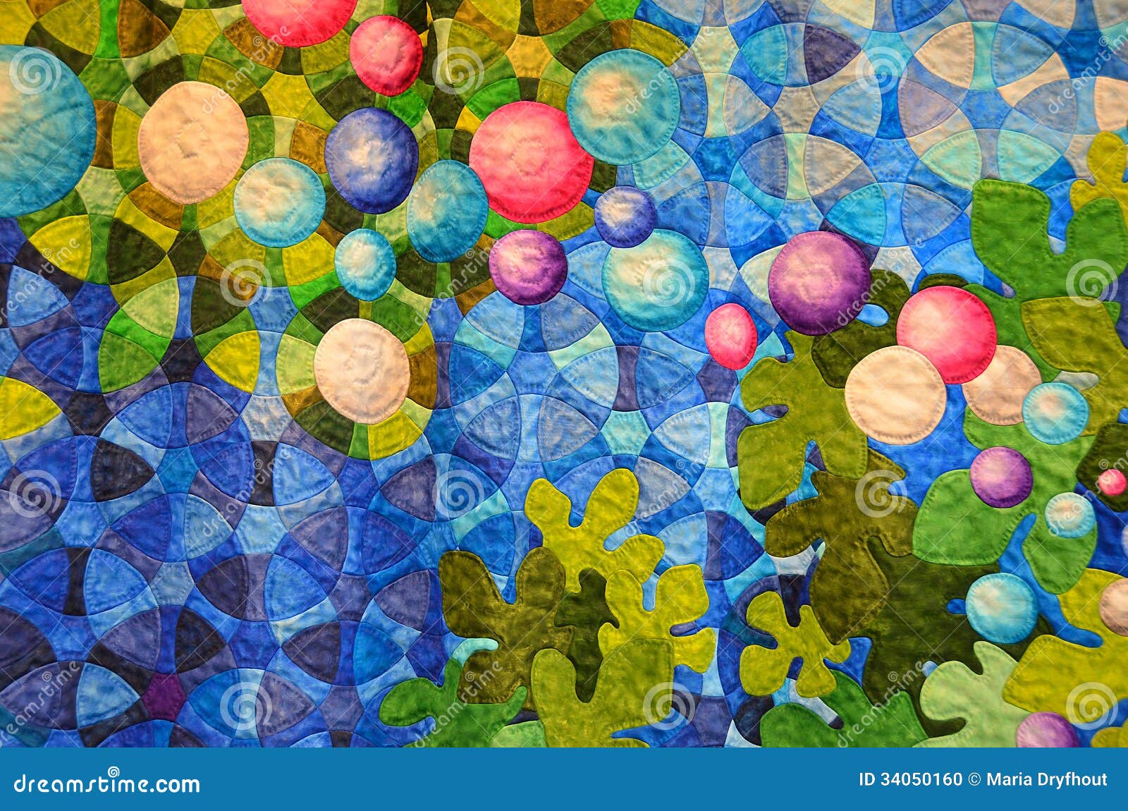 Contemporary Patchwork Quilt Stock Photo - Image of pink, bright: 34050160