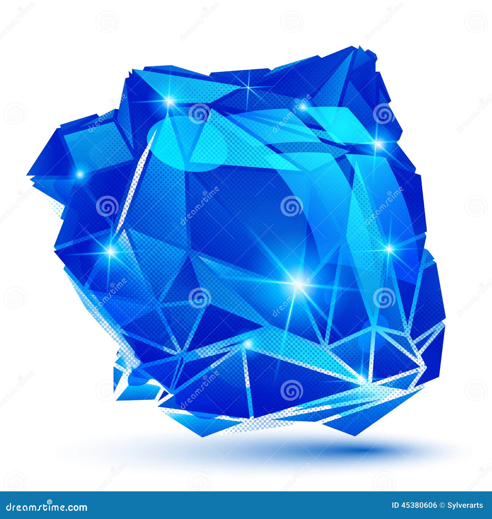 Contemporary Plastic Pixel Dimensional Object Created From Geometric ...