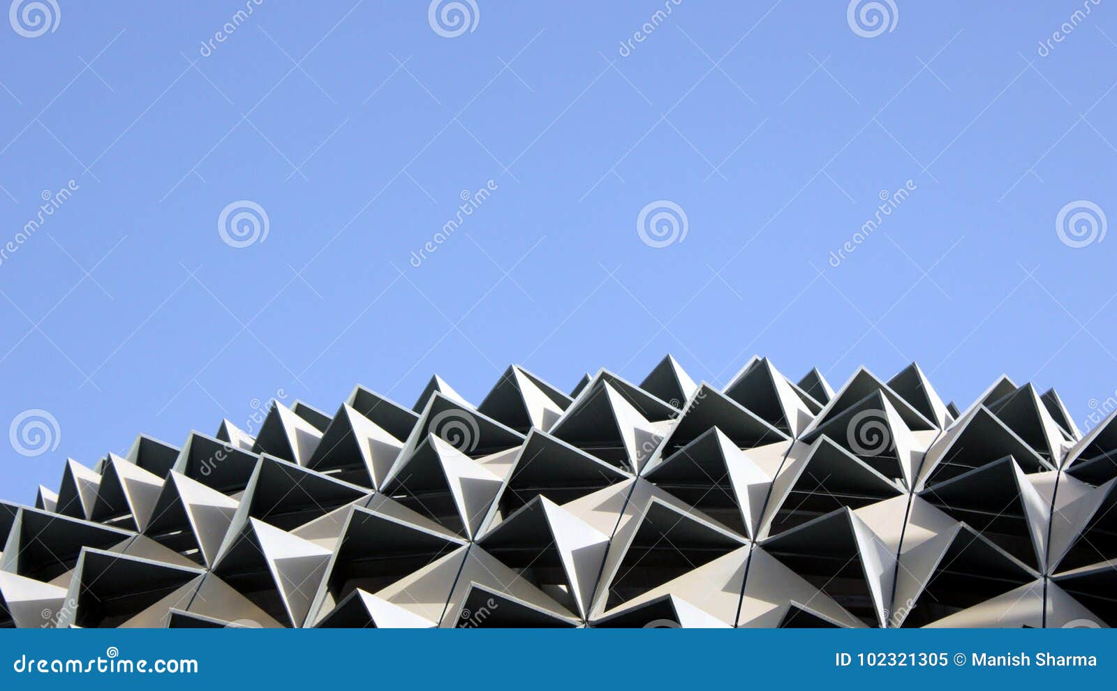 Contemporary and Dynamic Roof Stock Image - Image of blank ...