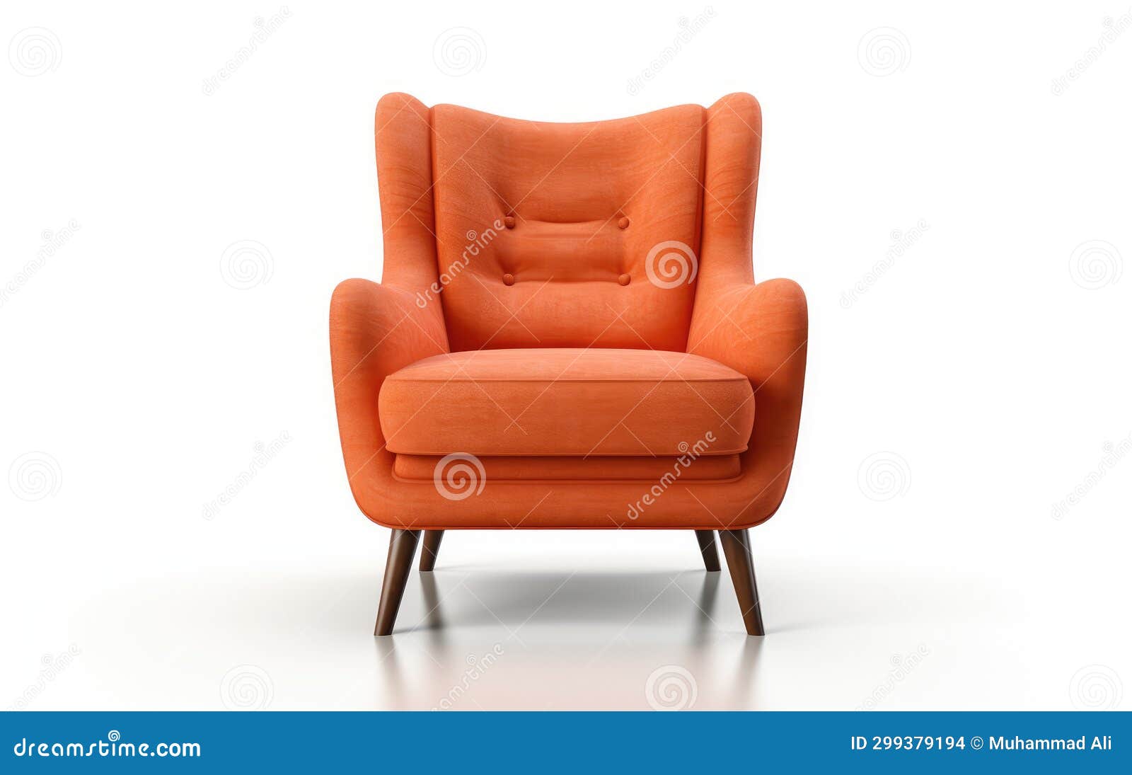 Contemporary Seating Elegance on White Background Stock Photo - Image ...