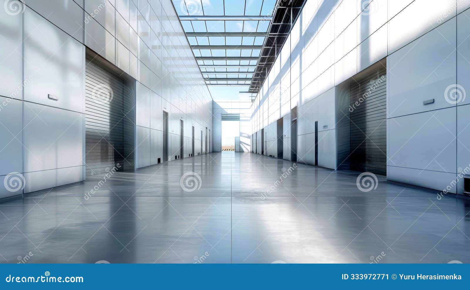 A Contemporary Self-service Warehouse Features Clean Lines and Ample Natural Light Streaming ...