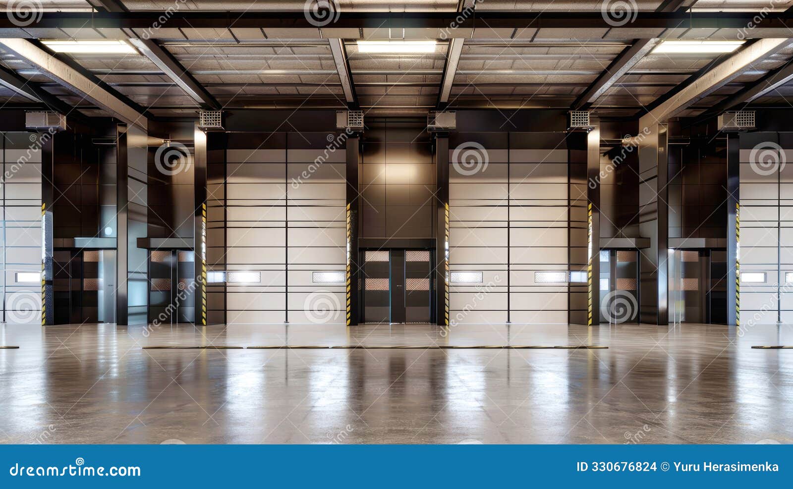 A Contemporary Self-service Warehouse Showcases Stylish Black And White ...