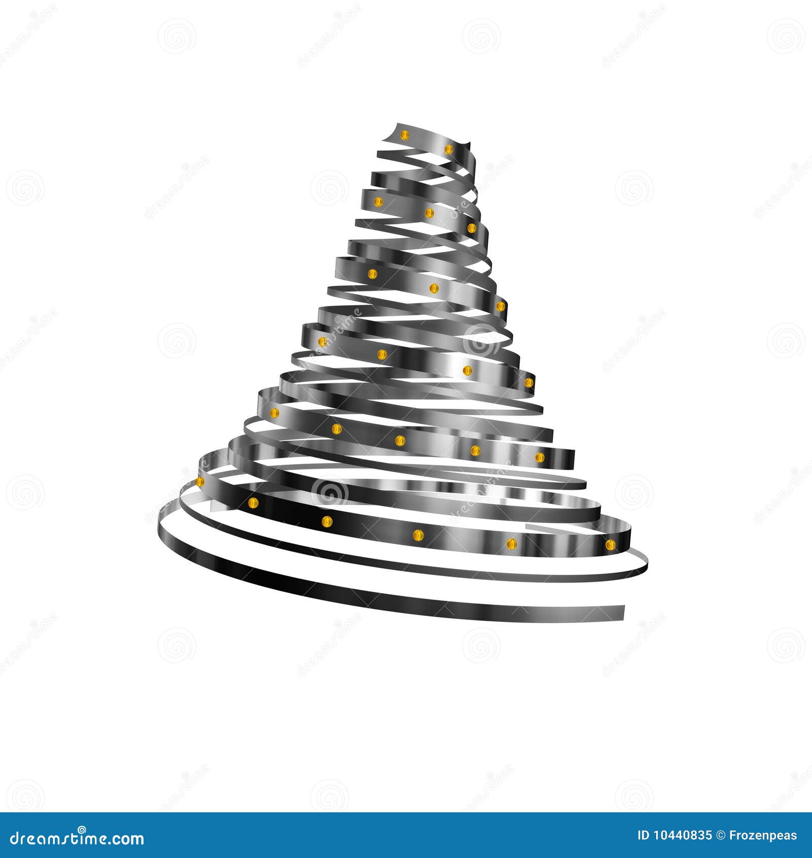 Contemporary Silver Tree stock illustration. Illustration of yuletide ...