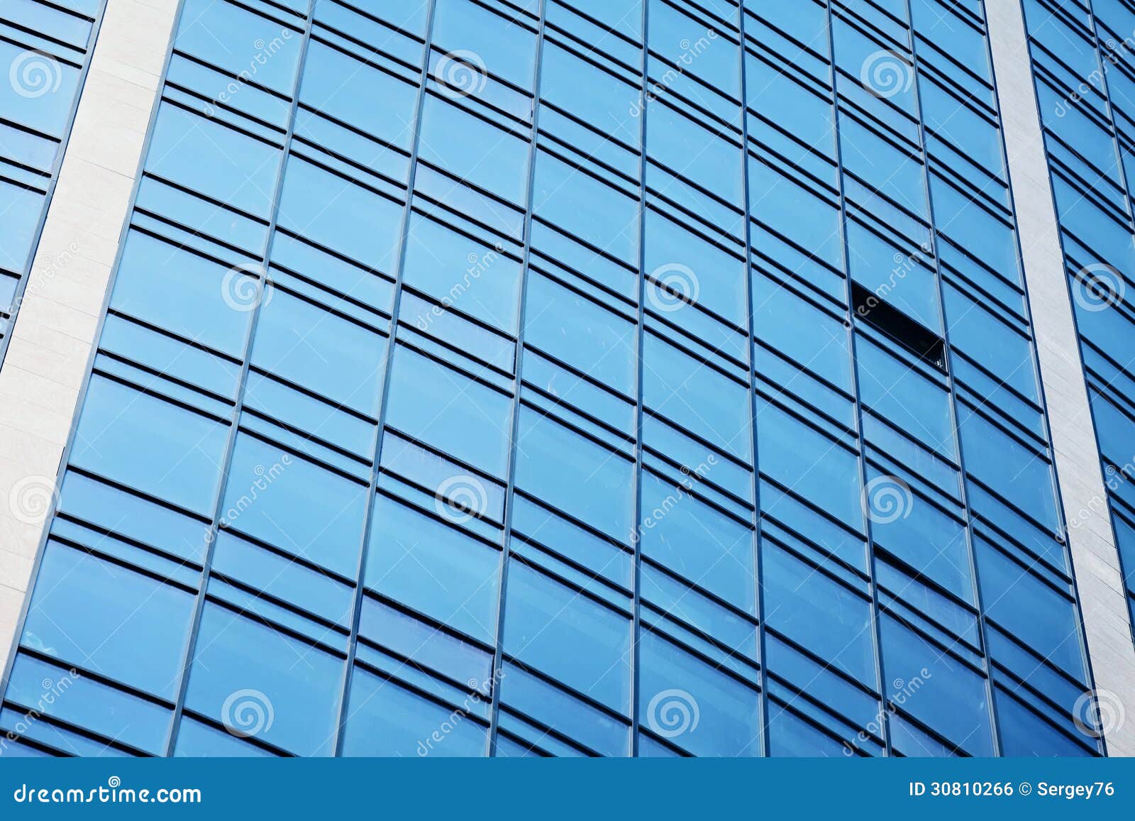 Contemporary Skyscraper with Glass Windows Stock Photo - Image of ...