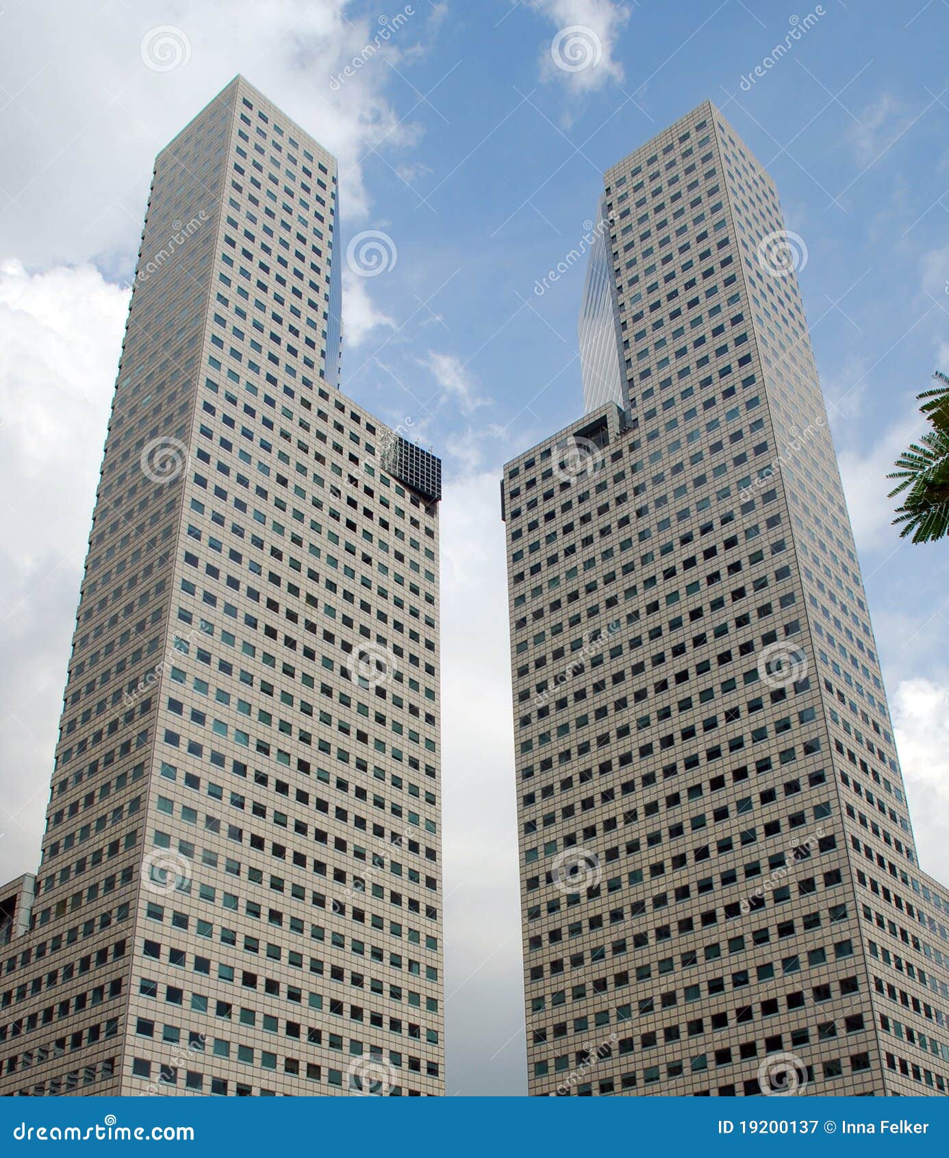 Contemporary skyscrapers stock image. Image of modern - 19200137