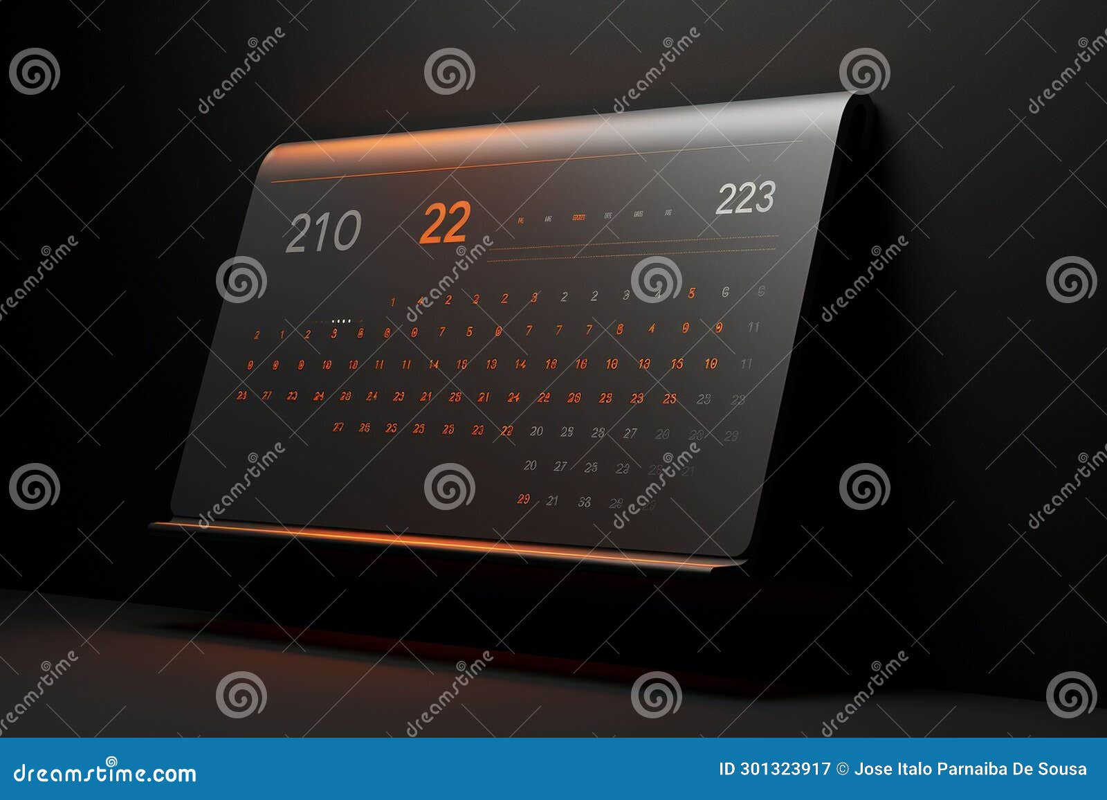 Contemporary and Sleek 2024 Calendar Layouts Stock Illustration ...