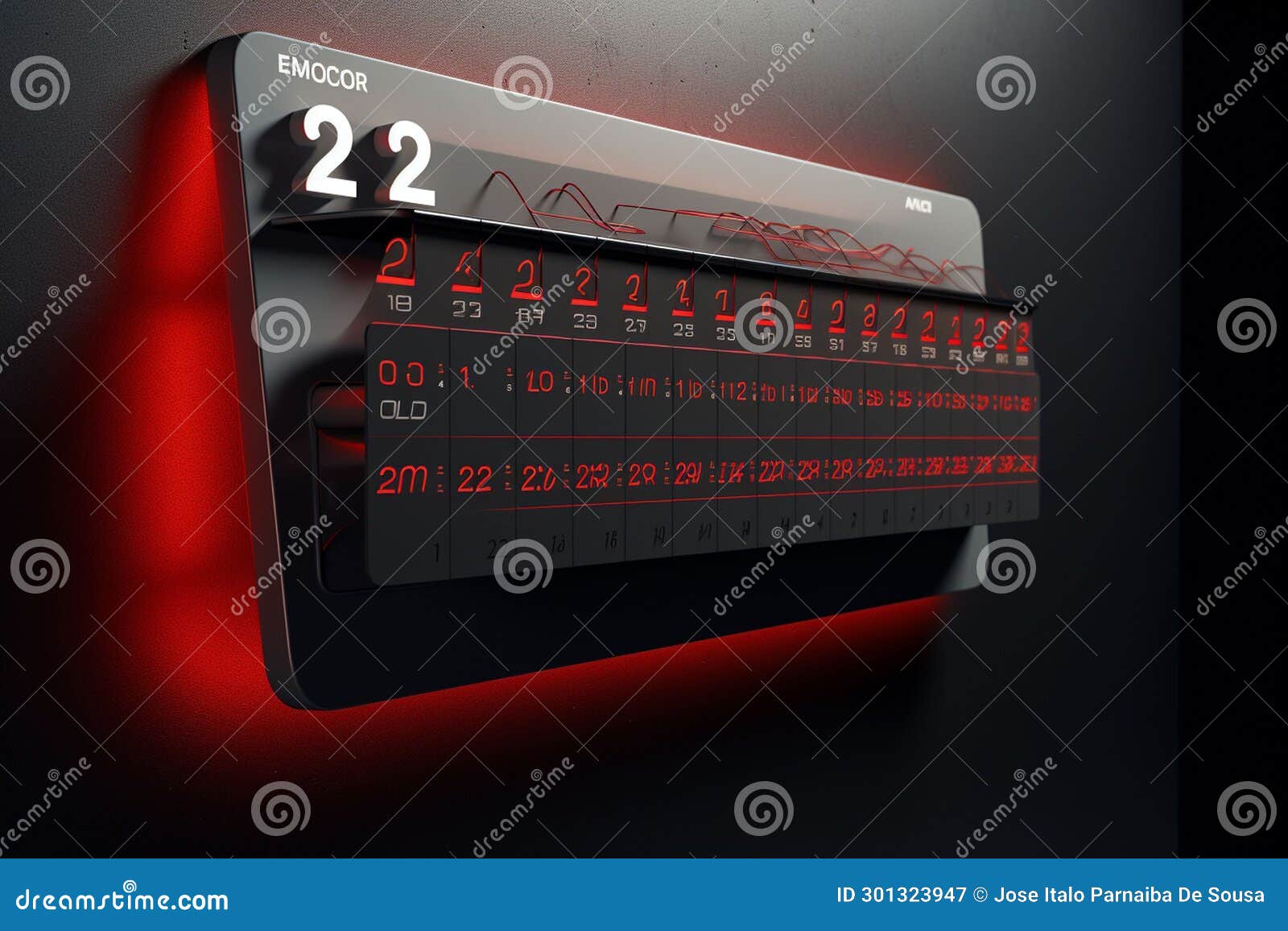 Contemporary and Sleek 2024 Calendar Layouts Stock Illustration ...