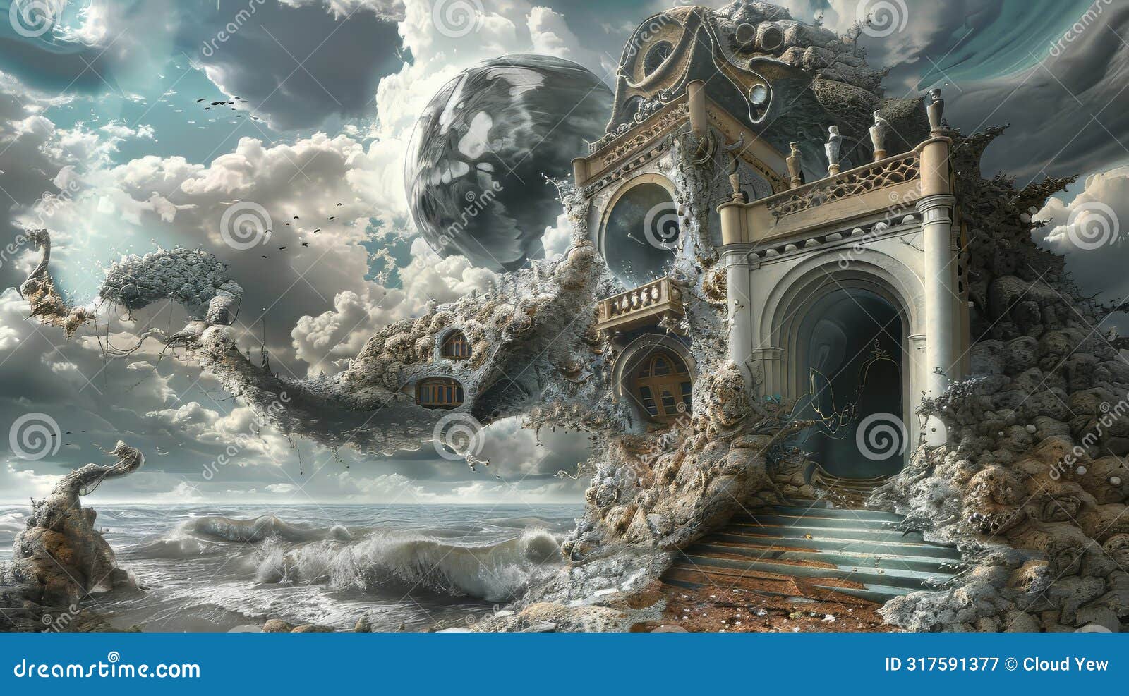 Surreal Architecture With Floating Staircases And Inverted Structures ...