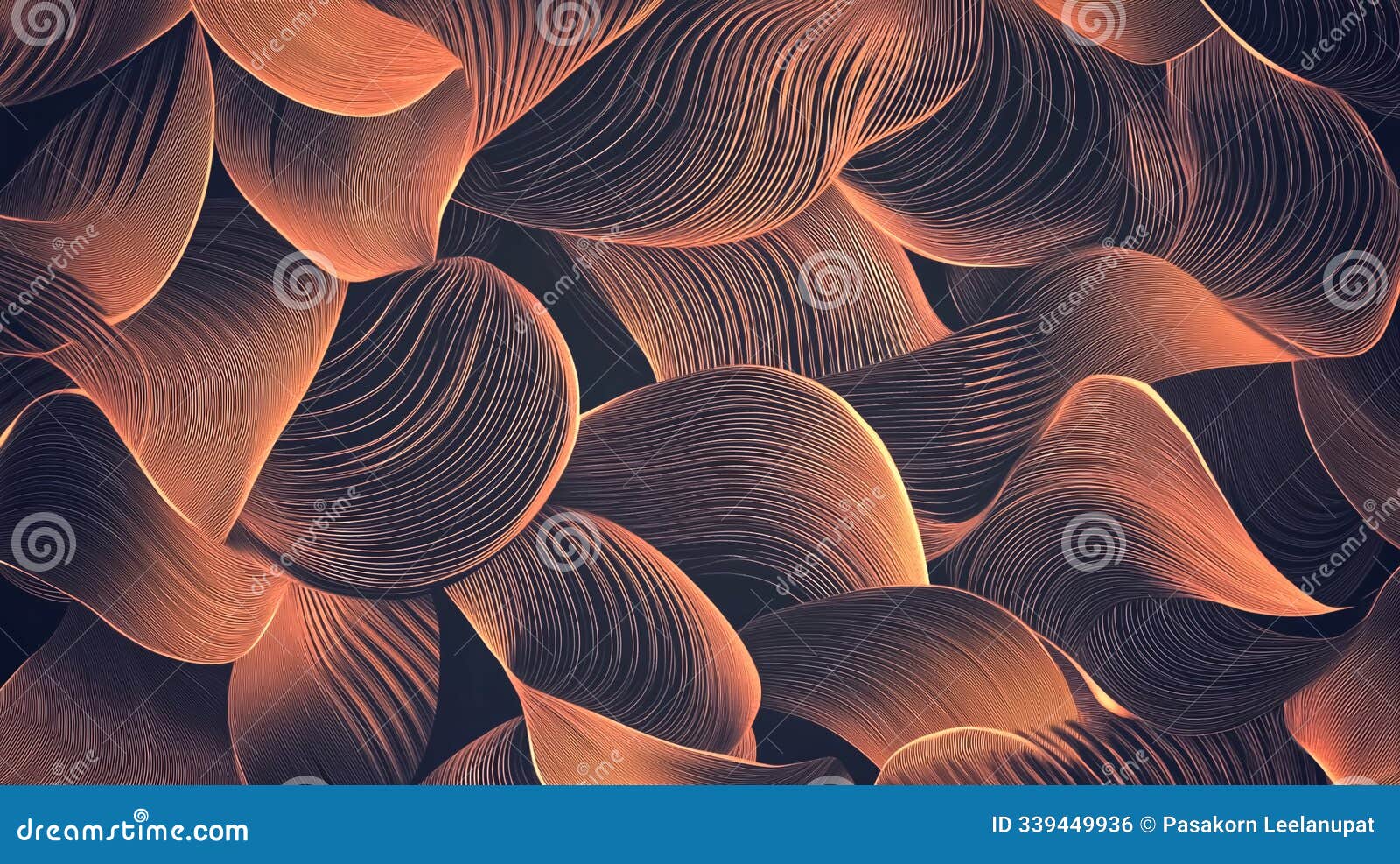 Contemporary Thai Pattern Combining Natural Elements Like Leaves Stock ...