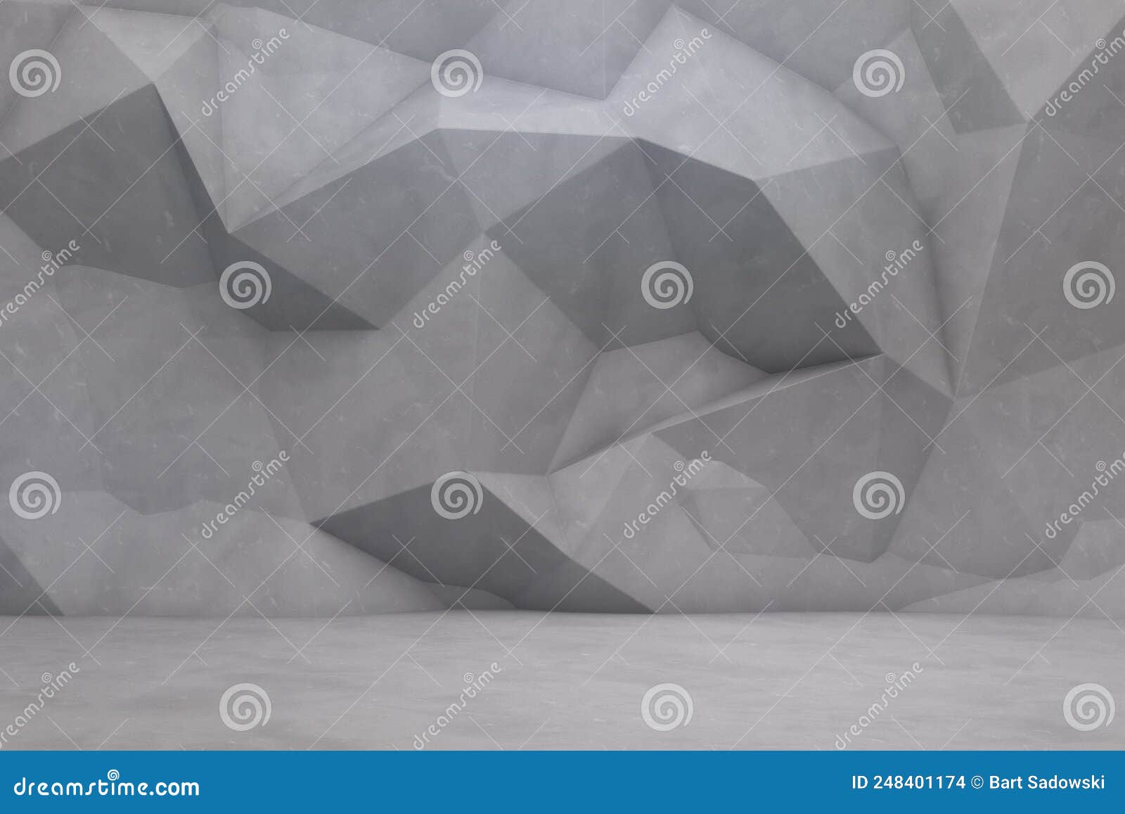 Contemporary Tiangular Shaped Concrete Wall Stock Illustration ...