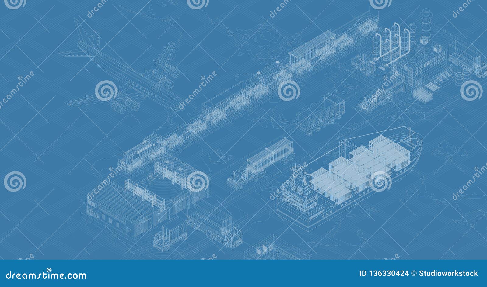 Contemporary Transport for Cargo Delivery Stock Vector - Illustration ...