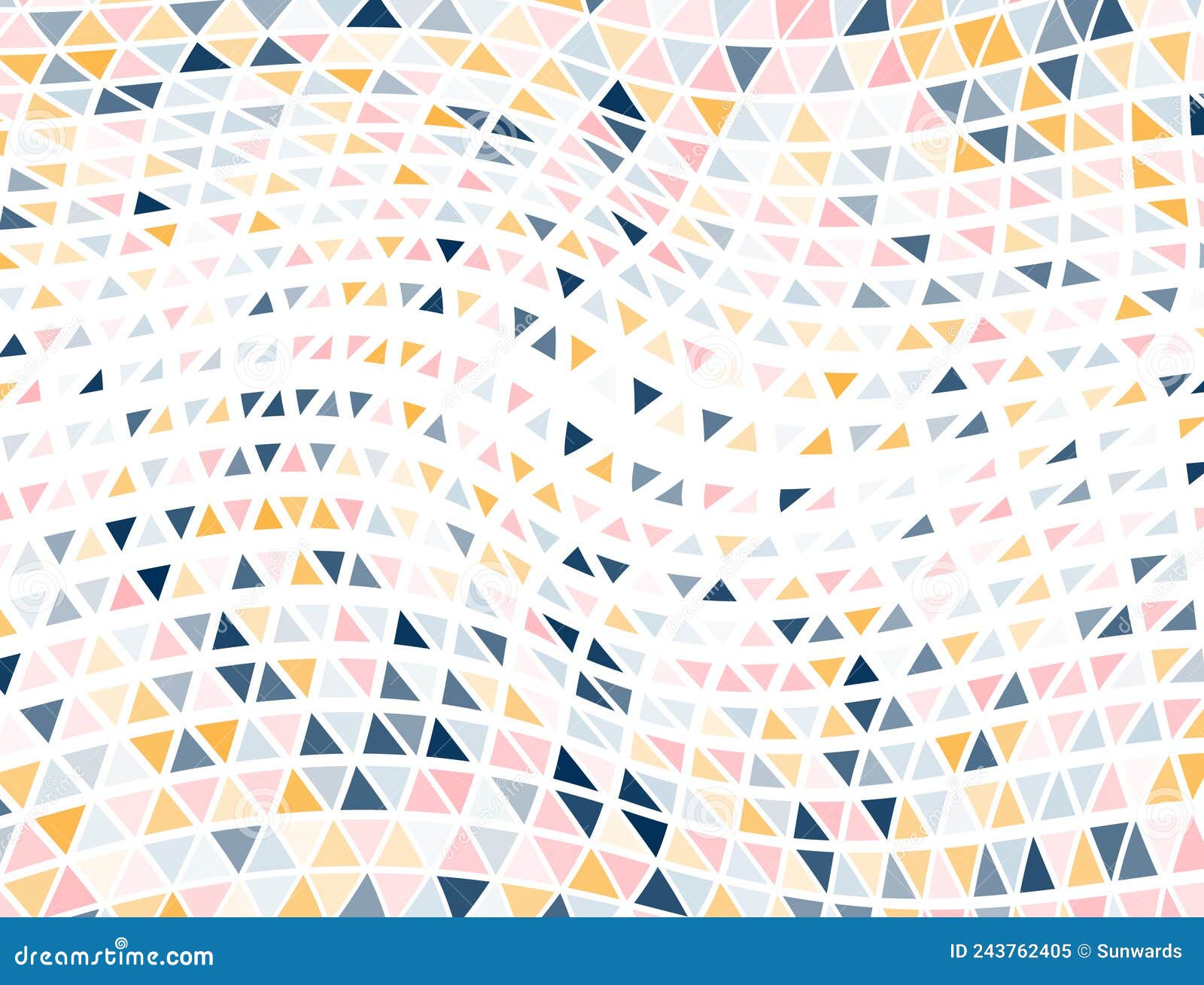 Contemporary Triangles Halftone Background. Triangular Elements ...