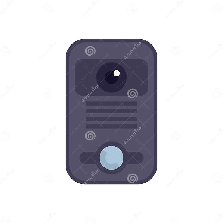 Modern Video Intercom System Providing Security and Communication Stock Illustration ...