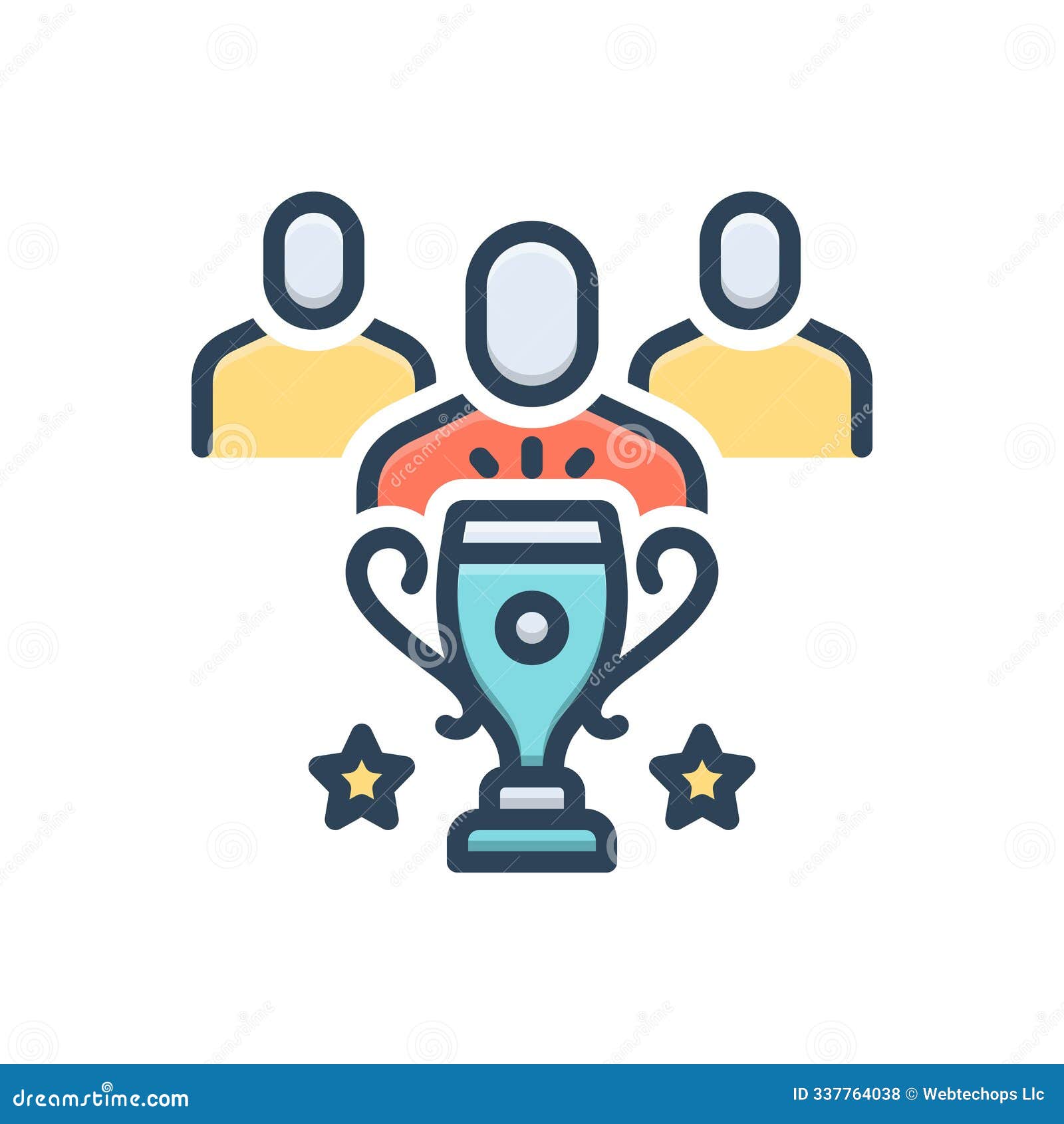 Color Illustration Icon for Contenders, Challenger and Award Stock ...