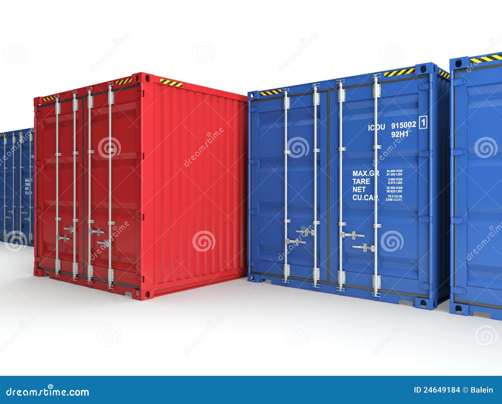 Contenedor rojo foto de archivo. Imagen de envase, puerto - 24649184