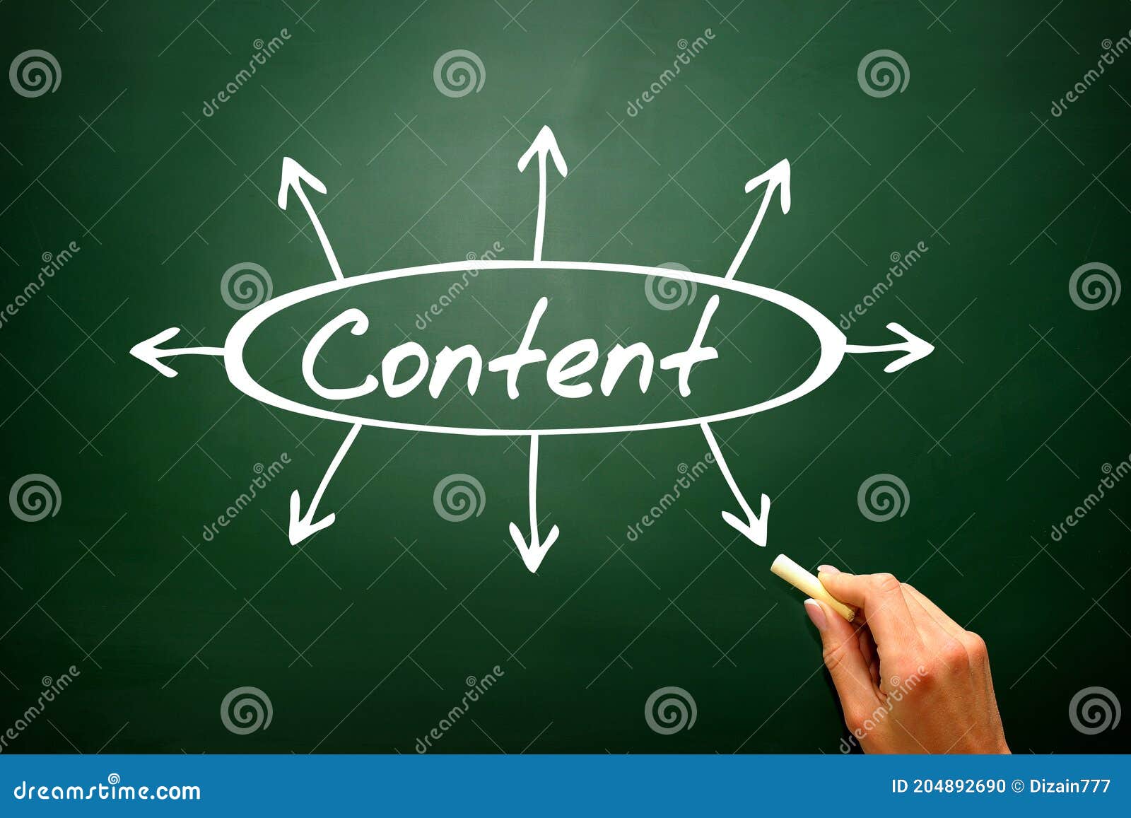 Content Arrows Directions Concept, Business Strategy Stock Photo ...