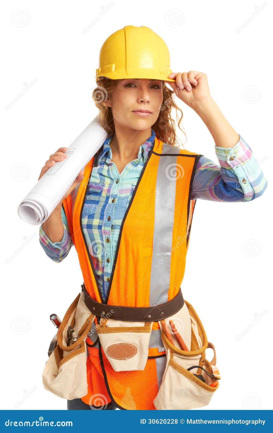Content Beautiful Female Construction Worker Picture. Image: 30620228