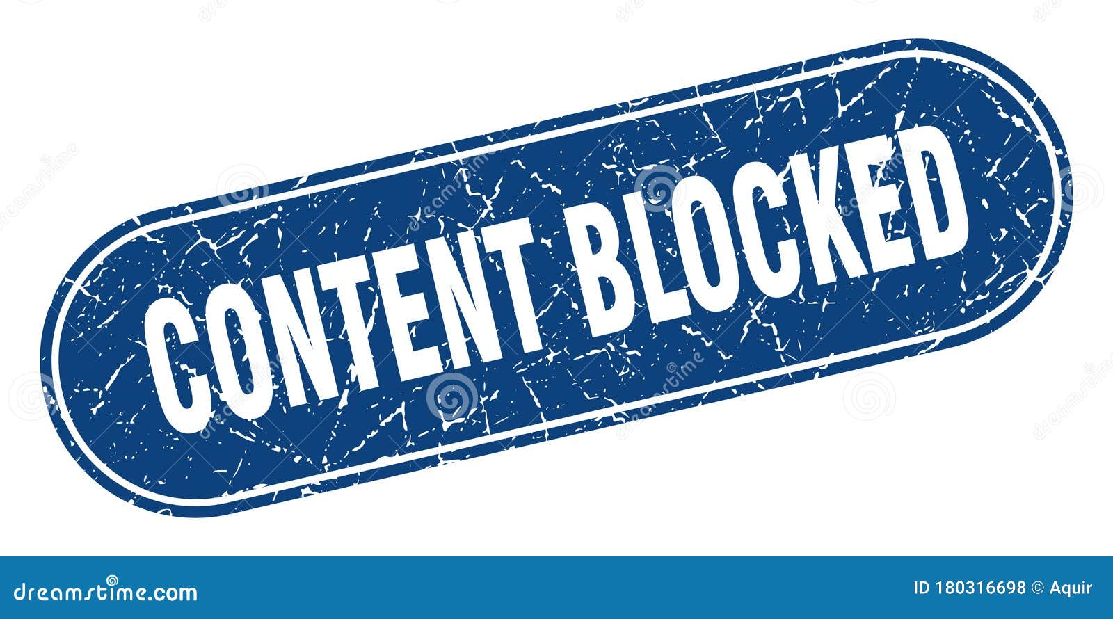 Content Blocked Sign. Content Blocked Grunge Stamp Stock Vector ...