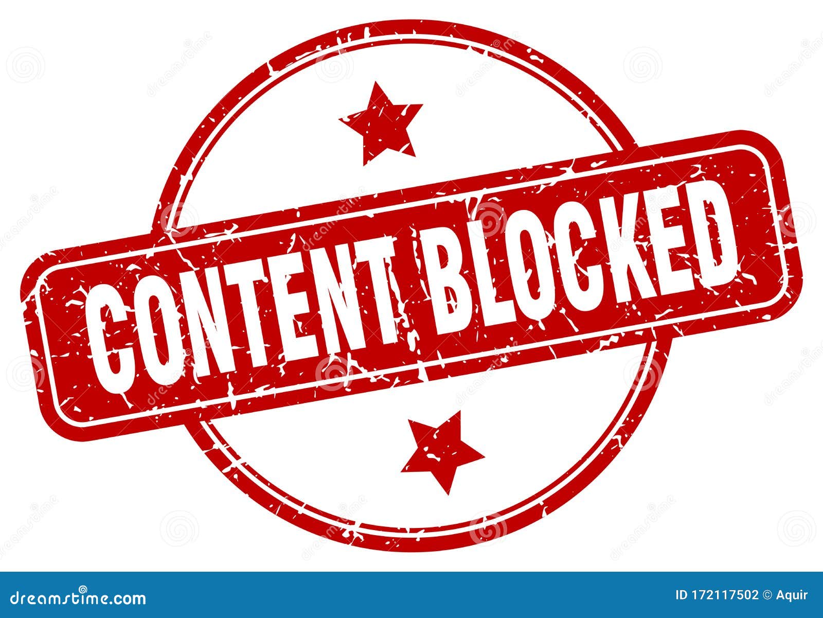 Content Blocked Stamp. Content Blocked Round Grunge Sign Stock Vector ...