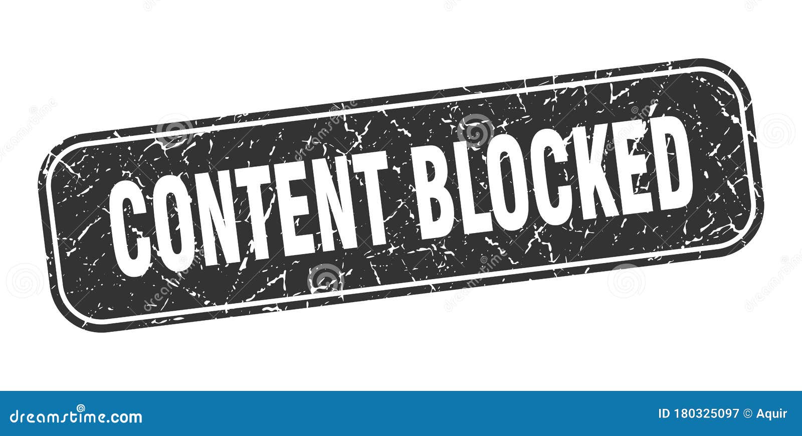 Content Blocked Stamp. Content Blocked Square Grungy Isolated Sign ...