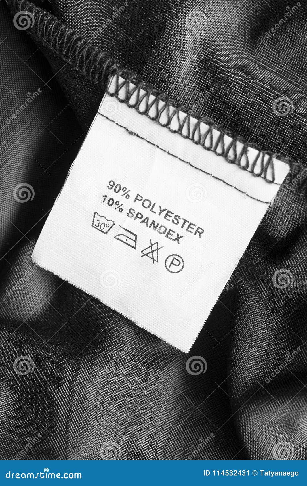 Content and care label stock image. Image of detail - 114532431