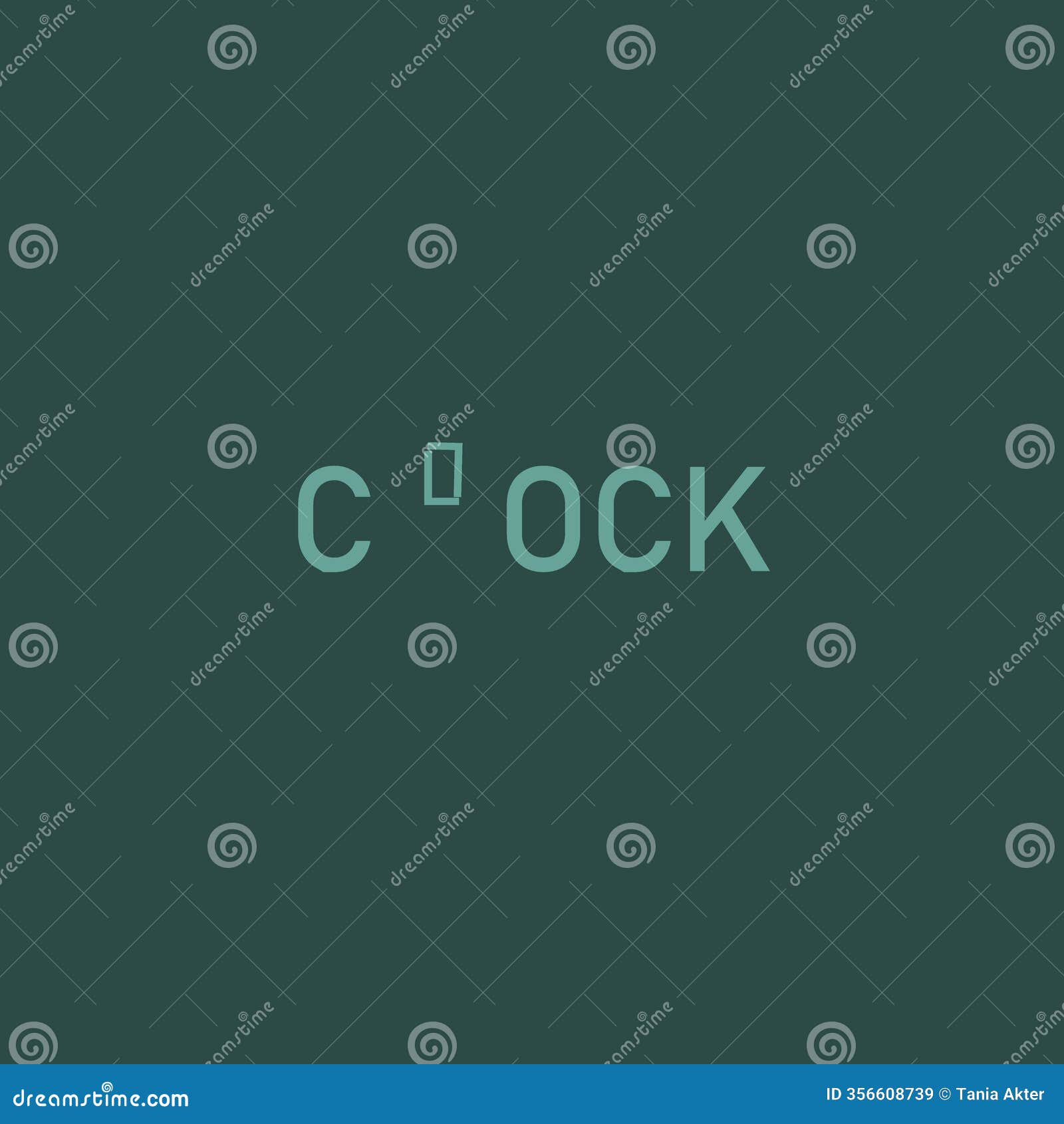 Clock text stock illustration. Illustration of multimedia - 356608739