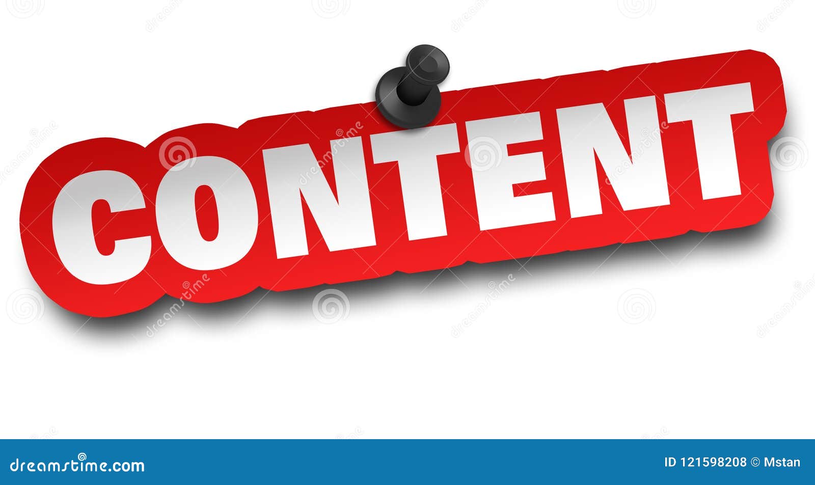 Content Concept 3d Illustration Isolated Stock Illustration ...