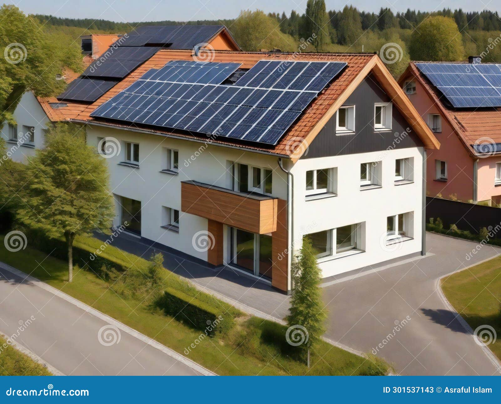 Suburban Middle Class House in Germany with Perfectly Aligned Solar ...
