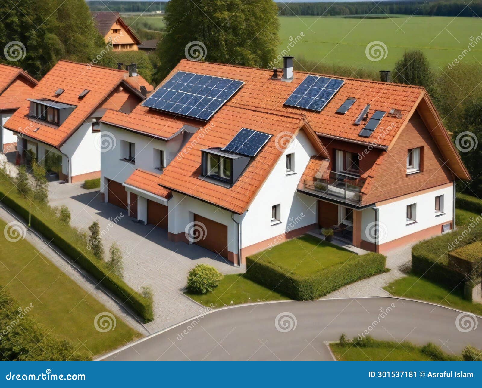 Suburban Middle Class House in Germany with Perfectly Aligned Solar ...