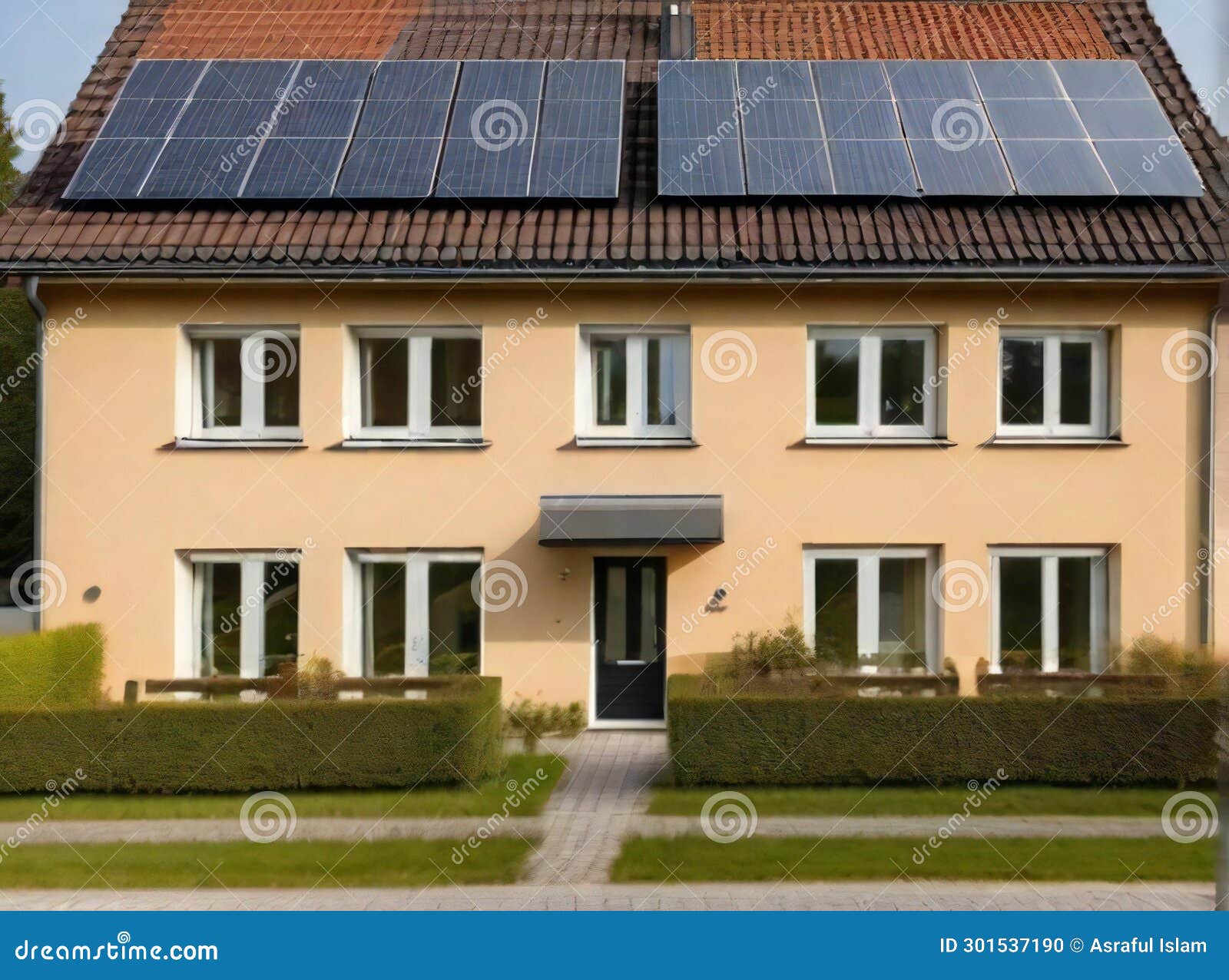 Suburban Middle Class House in Germany with Perfectly Aligned Solar ...