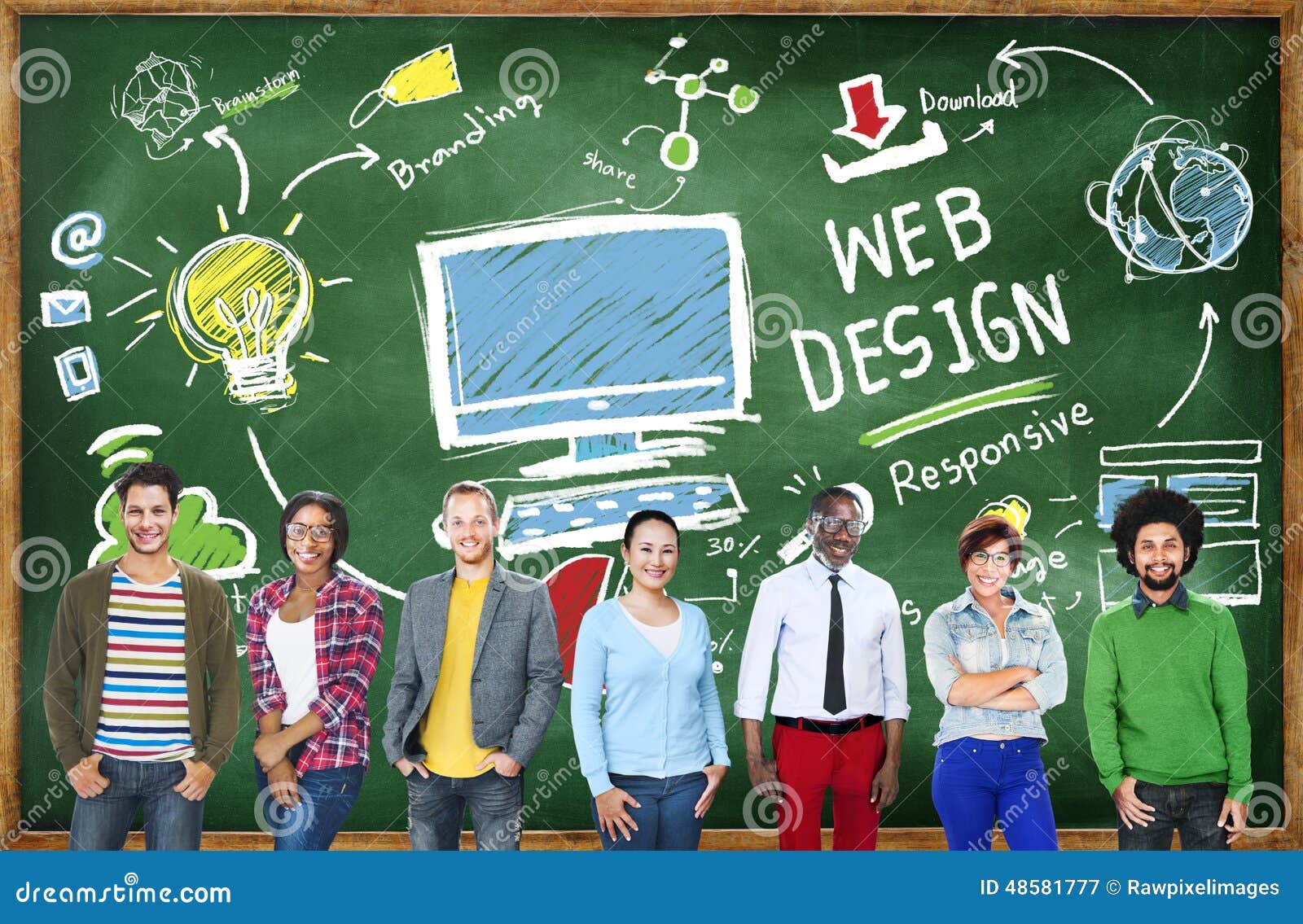 Content Creativity Graphic Layout Webdesign Concept Stock Image - Image ...