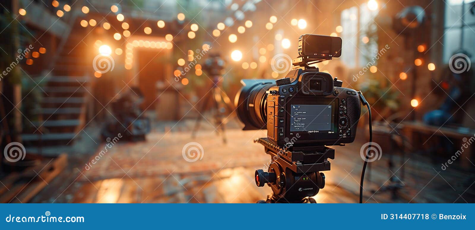 Content Creator Filming for an Online Audience Stock Photo - Image of ...