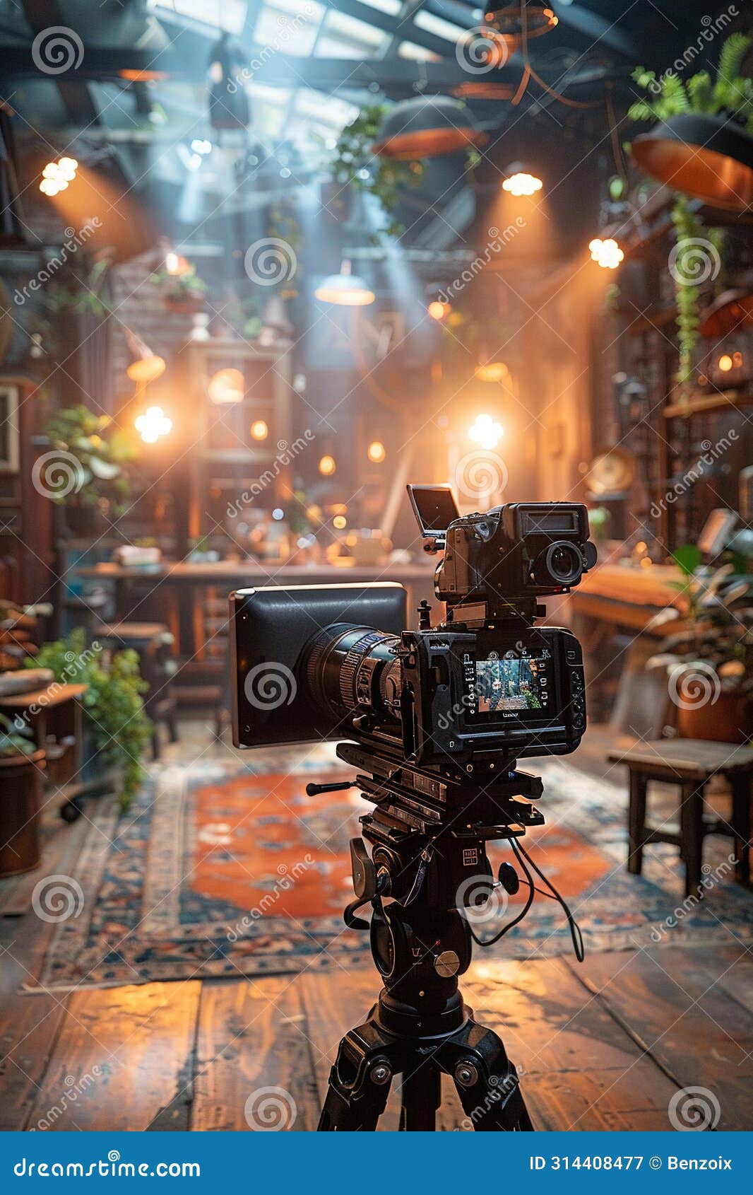 Content Creator Filming for an Online Audience Stock Image - Image of ...