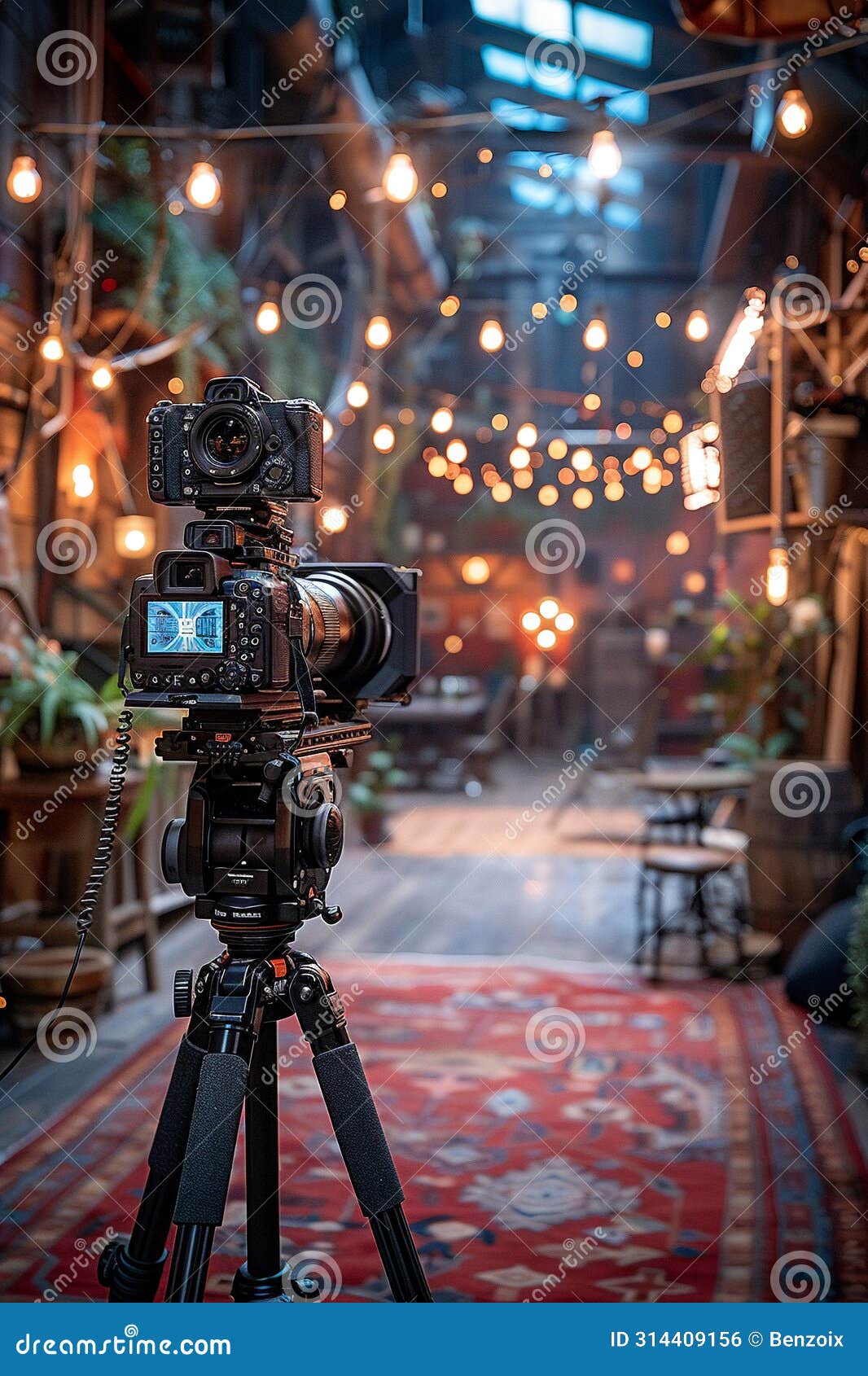 Content Creator Filming for an Online Audience Stock Photo - Image of ...