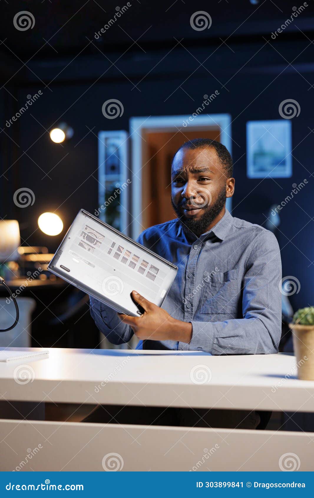 Content Creator Filming Tech Tutorial Stock Image - Image of review ...