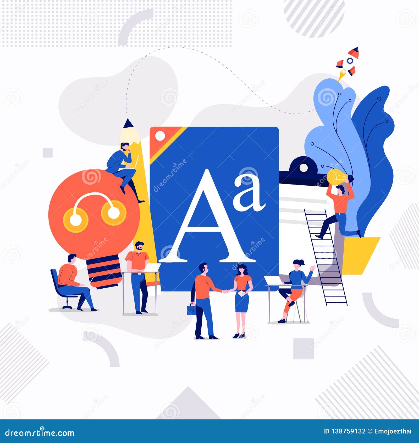 Content Creator stock vector. Illustration of object - 138759132