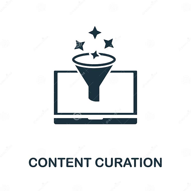 Content Curation Icon. Simple Element from Website Development ...