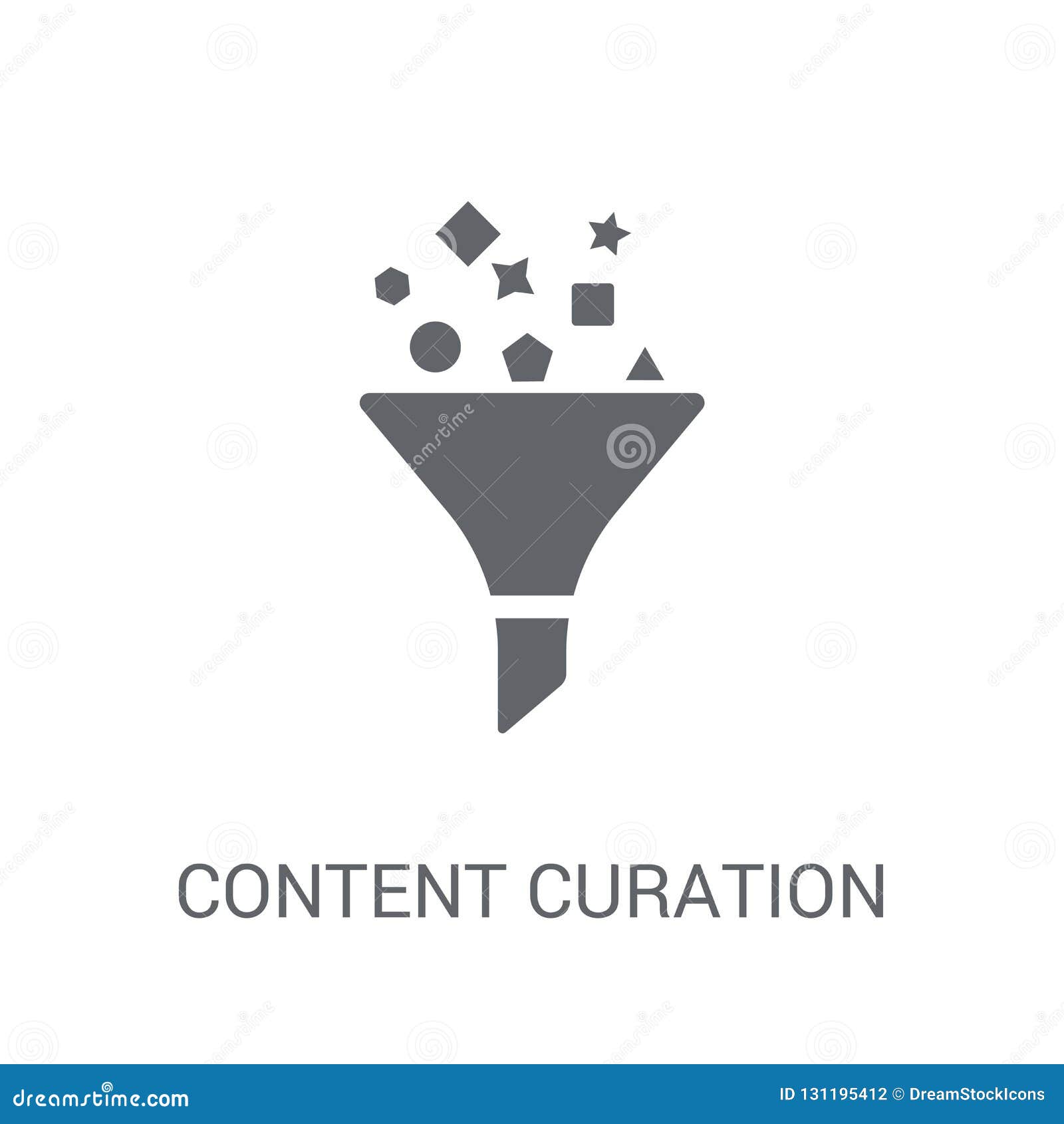 Content Curation Icon. Trendy Content Curation Logo Concept On W Vector ...