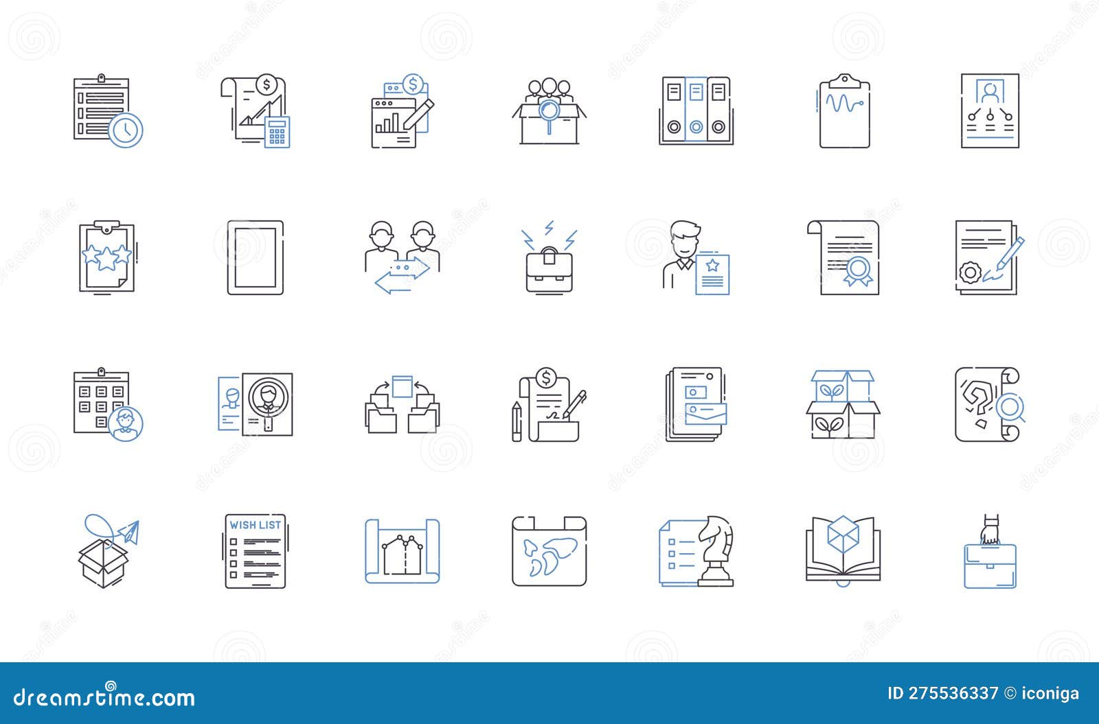 Content Delivery Line Icons Collection. Streaming, Upload, Download ...