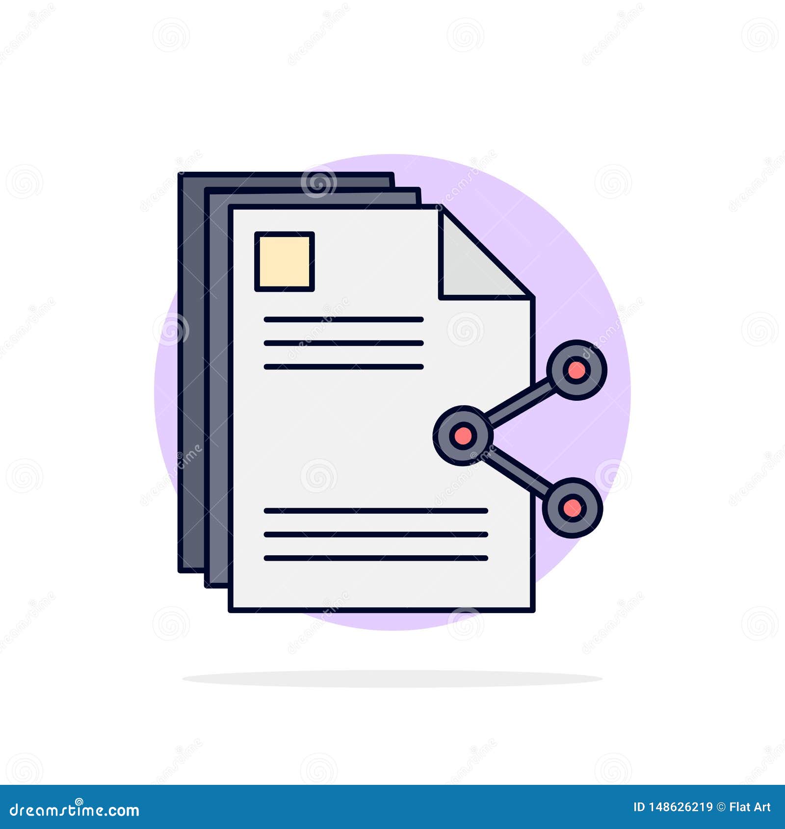 Content, Files, Sharing, Share, Document Flat Color Icon Vector Stock ... Content, Files, Sharing, Share, Document Flat Color Icon Vector Stock ...