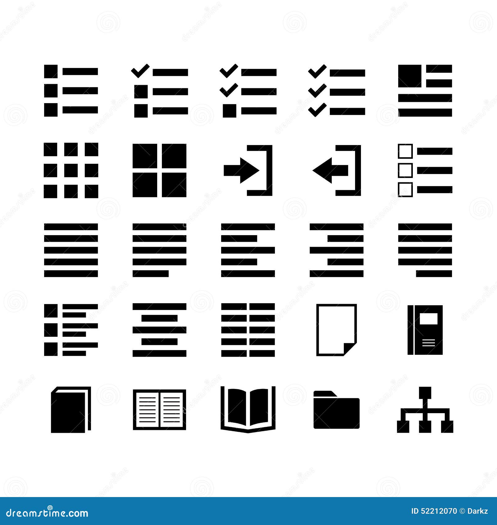 Content Icon stock illustration. Illustration of line - 52212070
