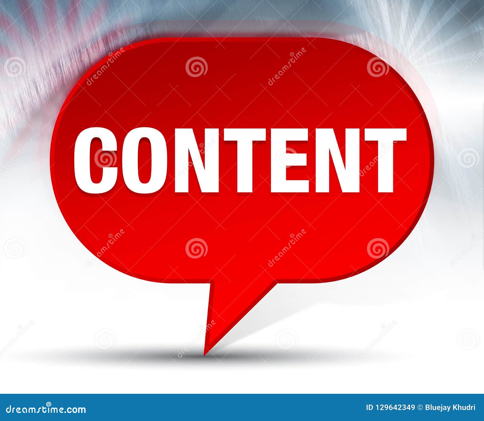 Content Red Bubble Background Stock Illustration - Illustration of ...