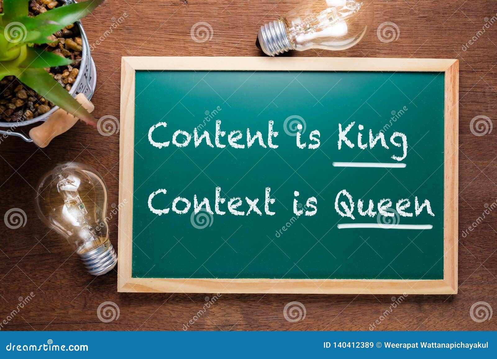 Content is King, Context is Queen Stock Image - Image of awesome ...