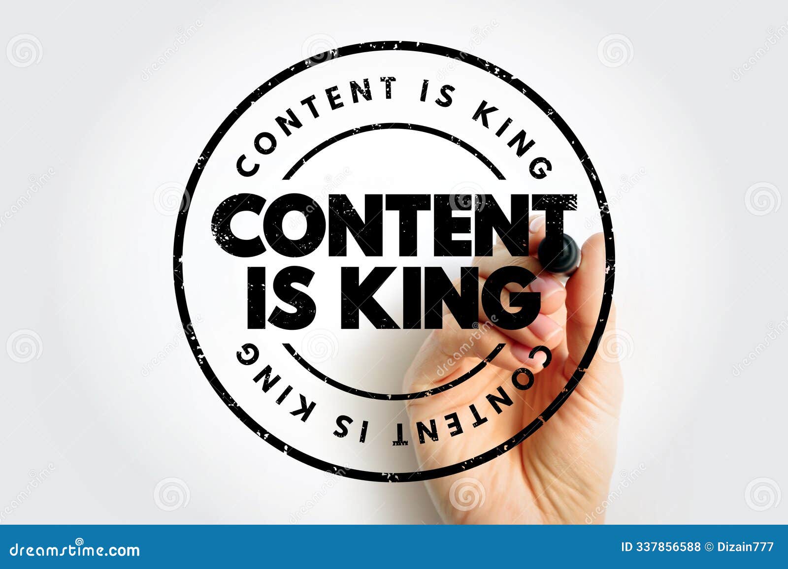 Content is King Text Stamp, Concept Background Stock Photo - Image of ...